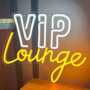 VIP Lounge Neon Sign for Wall Decor, LED Neon Lounge Sign for Room ...