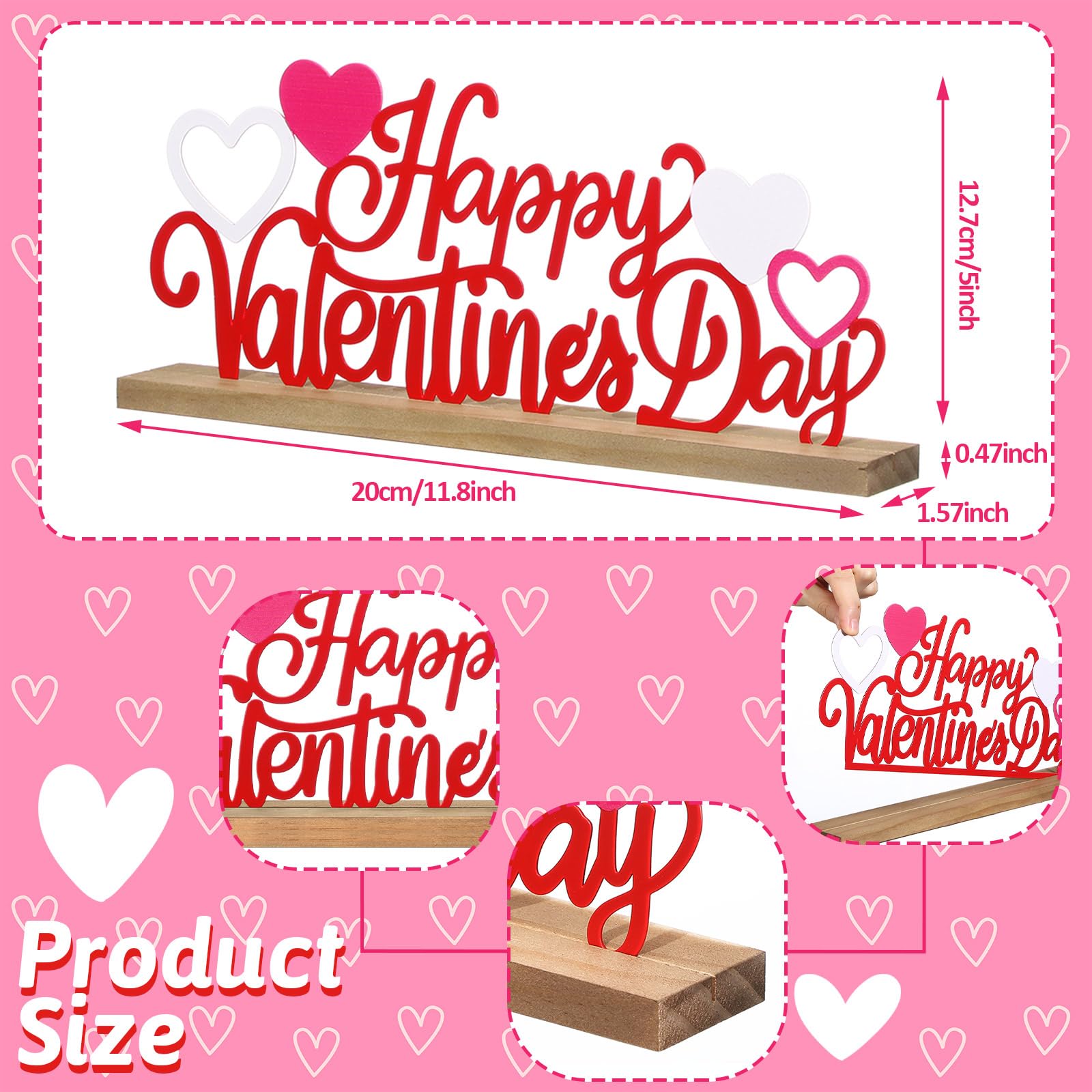 Snapklik.com : MiniInflat Happy Valentines Day Metal Sign Valentines ...