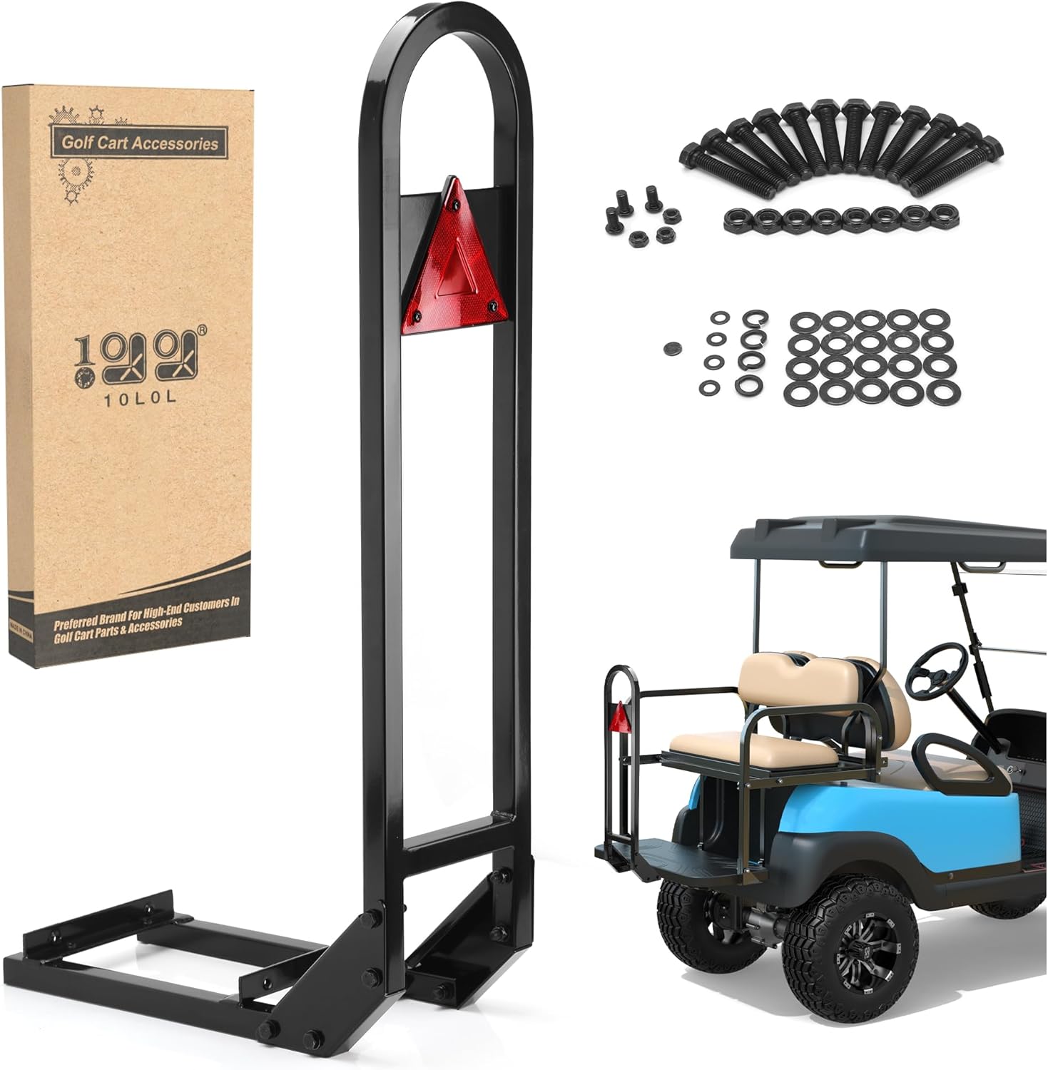 Amazon.com: 10L0L Golf Cart Rear Safety Grab Bar Universal Compatible ...