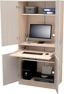 Amazon.com: Inval AM-16423 Contemporary Computer Desk For Residential ...