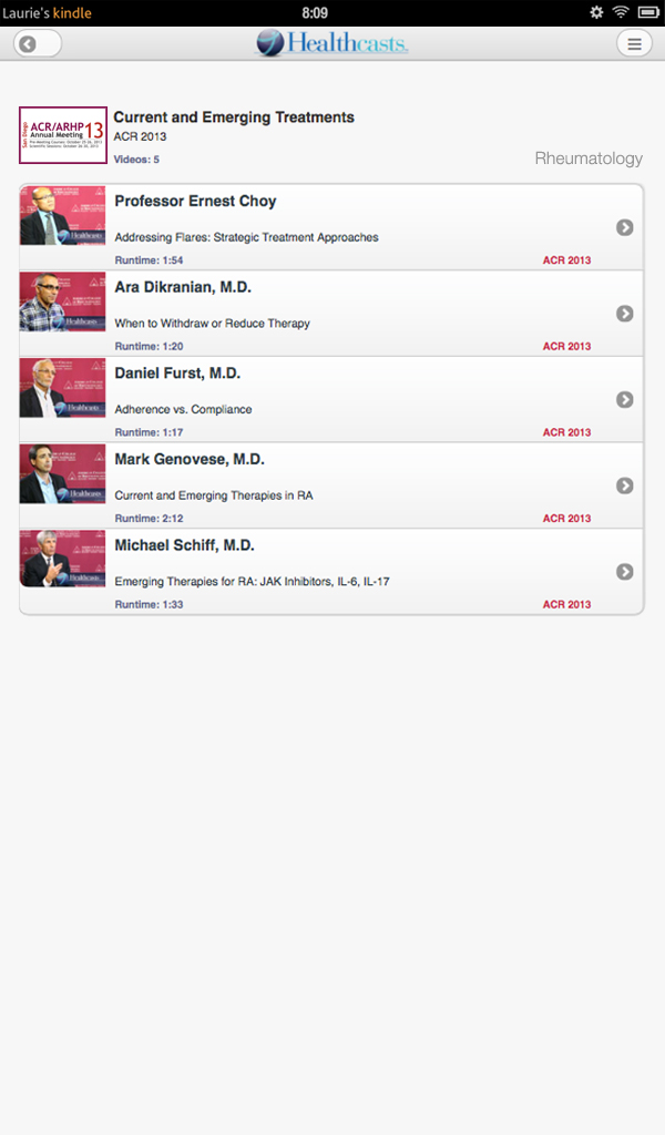 Healthcasts - App on Amazon Appstore