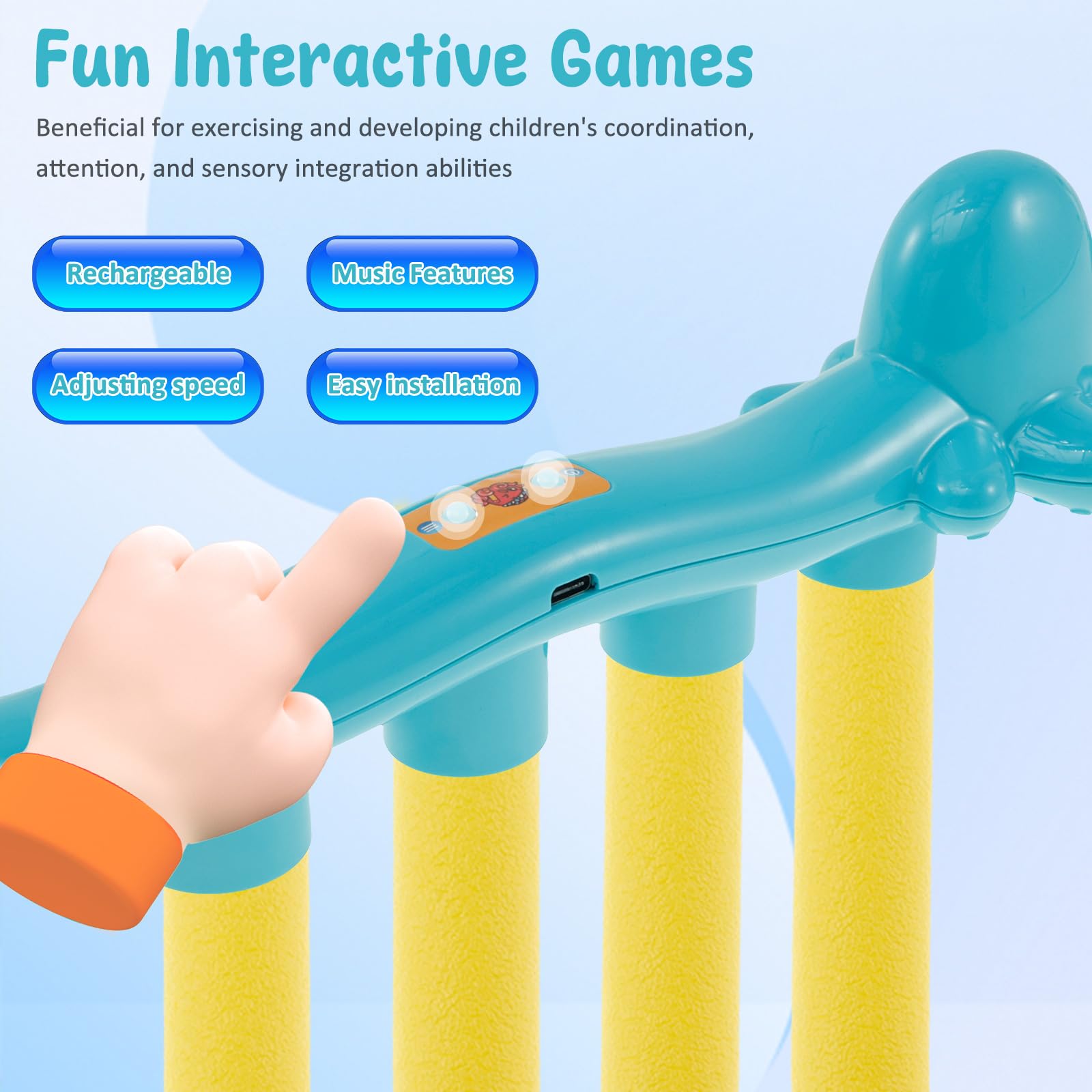 True Balance Handheld Wooden Toy Drop The Stick Reaction Game - USB ...