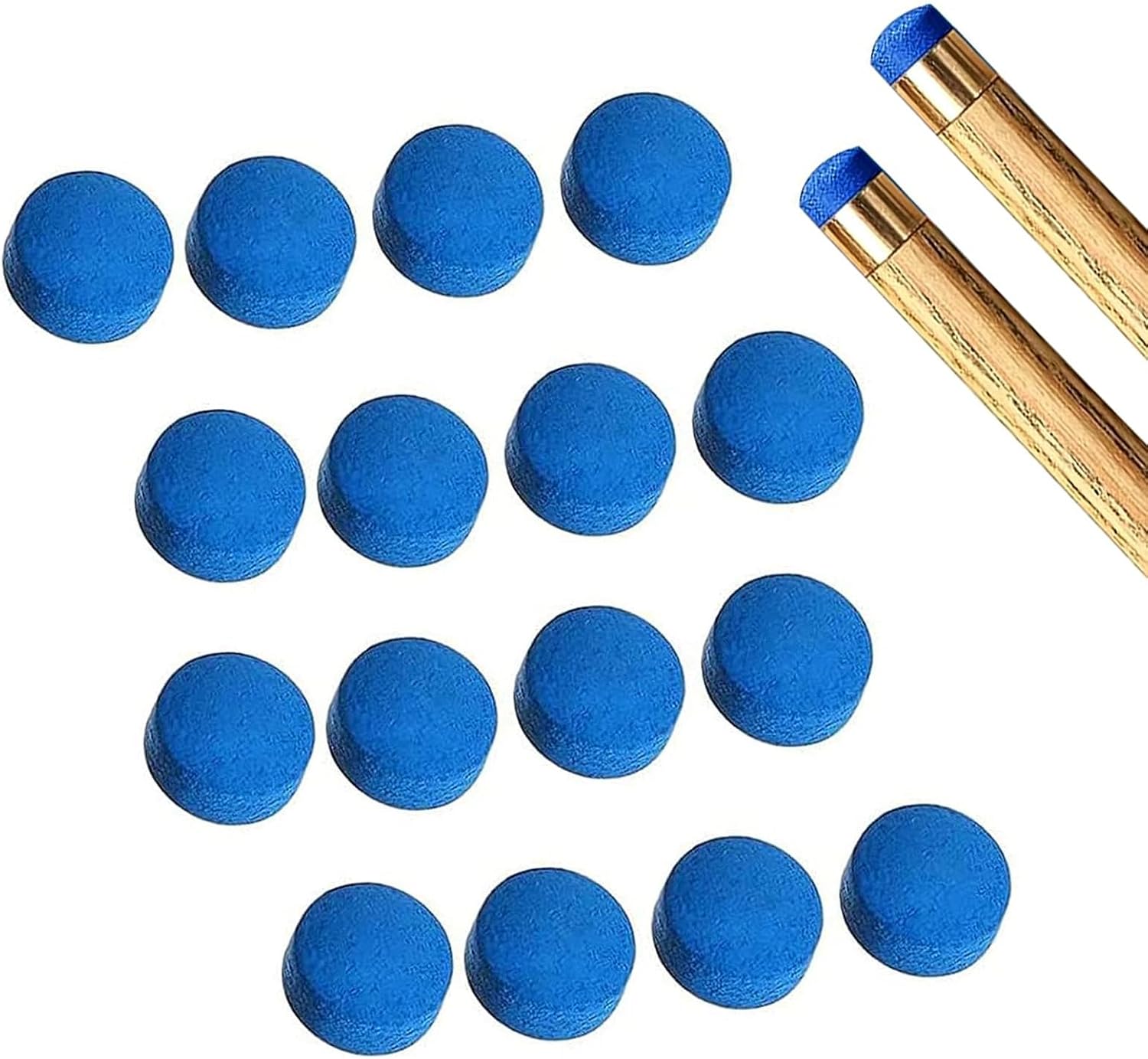 25 Pcs 10 Mm Pool Cue Tips,cue Tips,Tips Blue Diamond Snooker Cue Tips ...