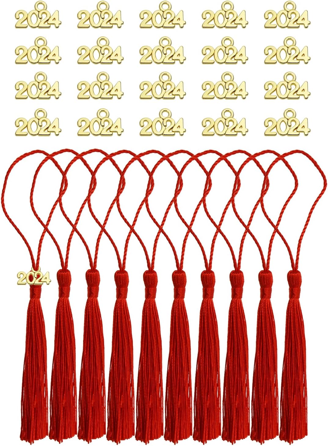 Amazon.com: Tupalizy 10PCS Mini Silky Handmade Bookmark Tassels with ...