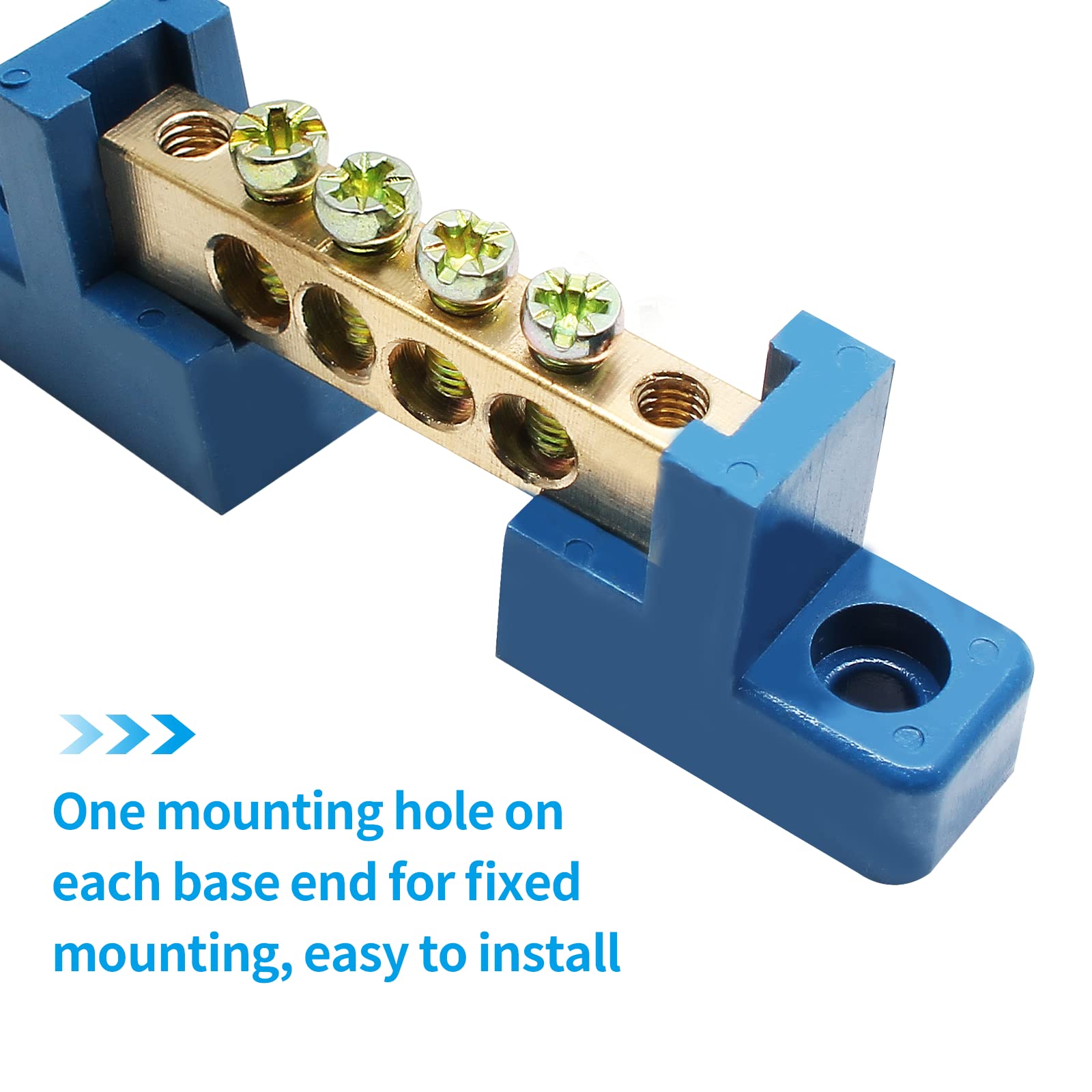 Snapklik.com : Unlorspy 5 PCS Brass Wire Screw Terminal 4 Positions ...