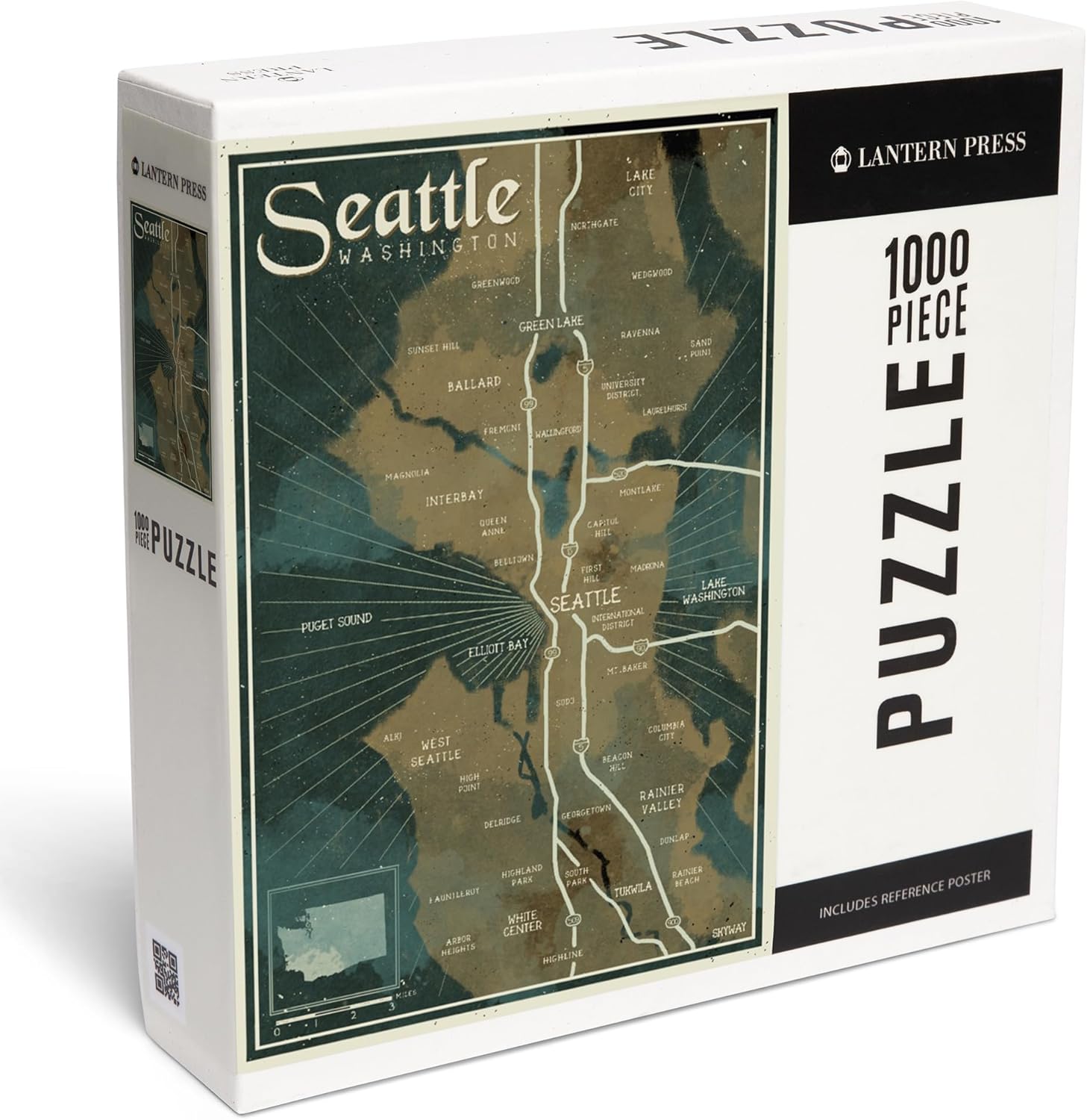 Amazon.com: Lantern Press 1000 Piece Jigsaw Puzzle, Seattle, Washington ...