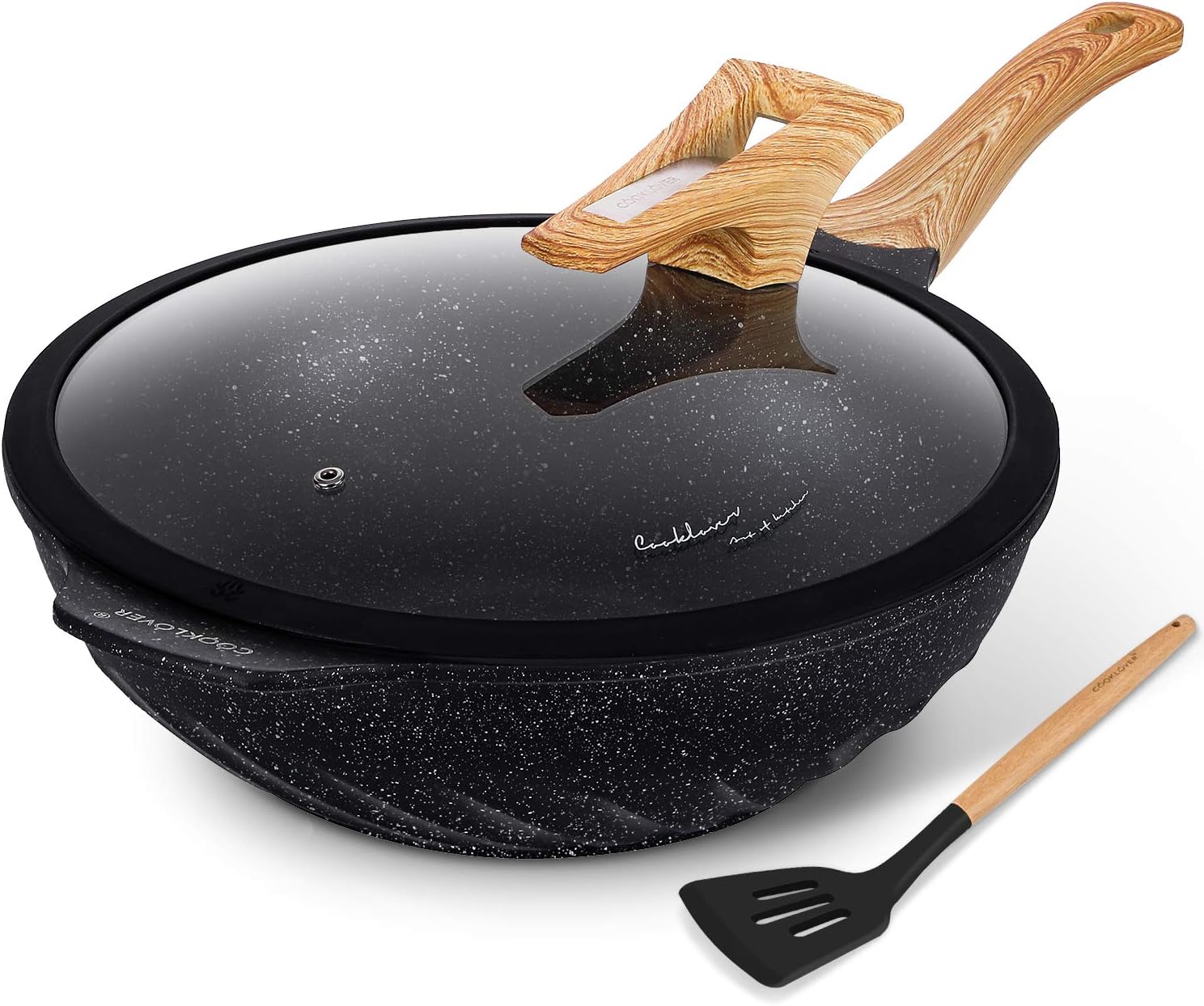 Amazon.com: Calphalon Contemporary Nonstick Stir Fry, 10.5": Stir Fry ...