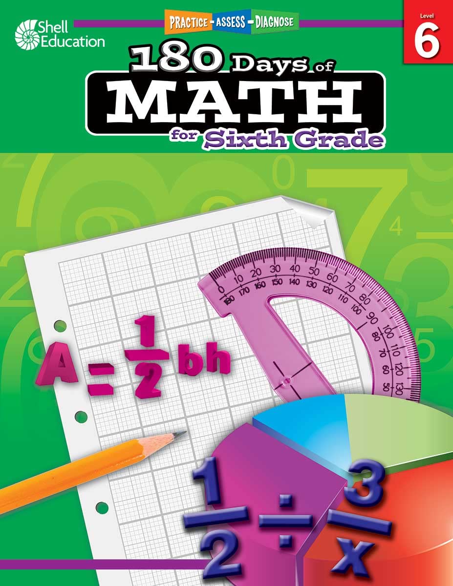 Amazon.com: 180 Days: Mathematics for 6th Grade Practice Workbook for ...
