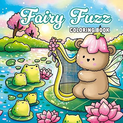 Amazon.com: Fairy Fuzz: A Magic Coloring Book for Kids and Adults: 42 ...