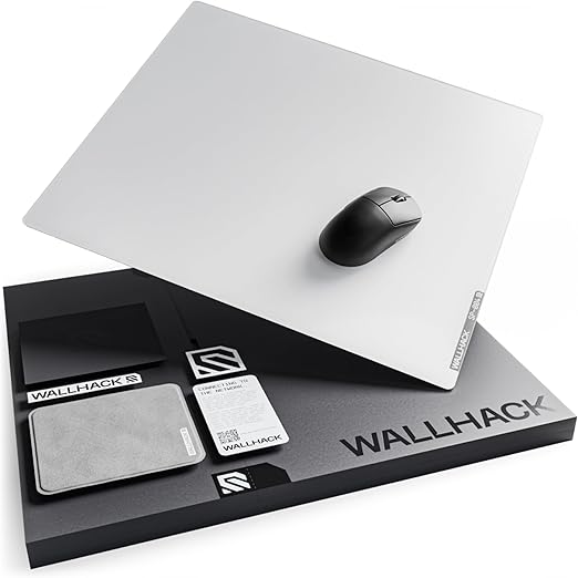 Wallhack 4.0 Glass Gaming Mousepad - Professional Esport Mouse Mat with ...