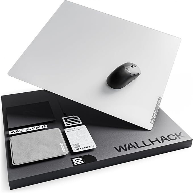 Wallhack 4.0 Glass Gaming Mousepad - Professional Esport Mouse Mat with ...