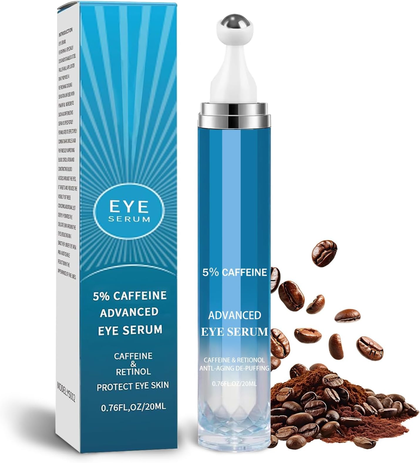 Amazon.com: Caffeine Eye Serum Under Eye Treatment Serum for ...
