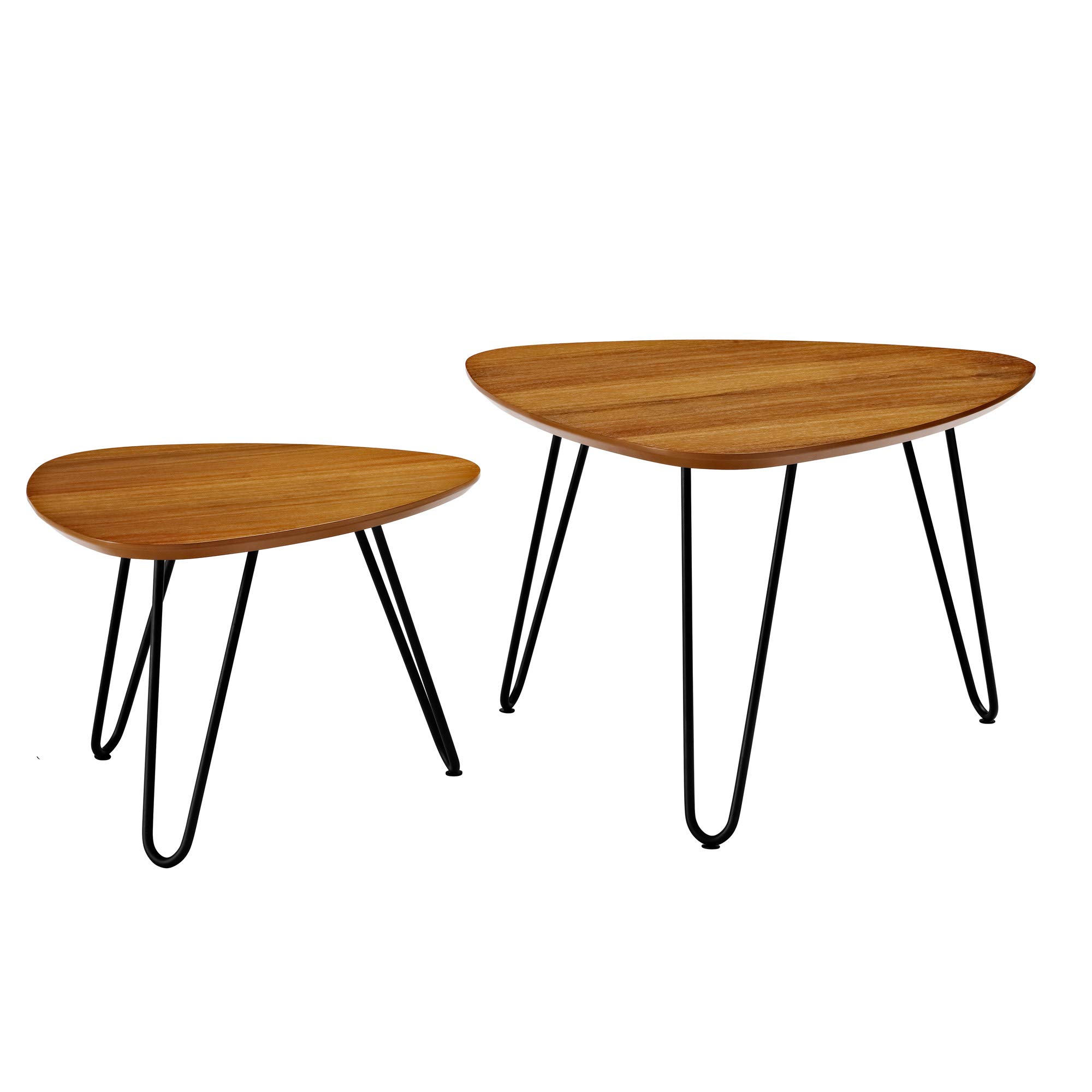 Eden Bridge Designs 46cm (18'') Mid Century Modern Side Nesting Tables ...