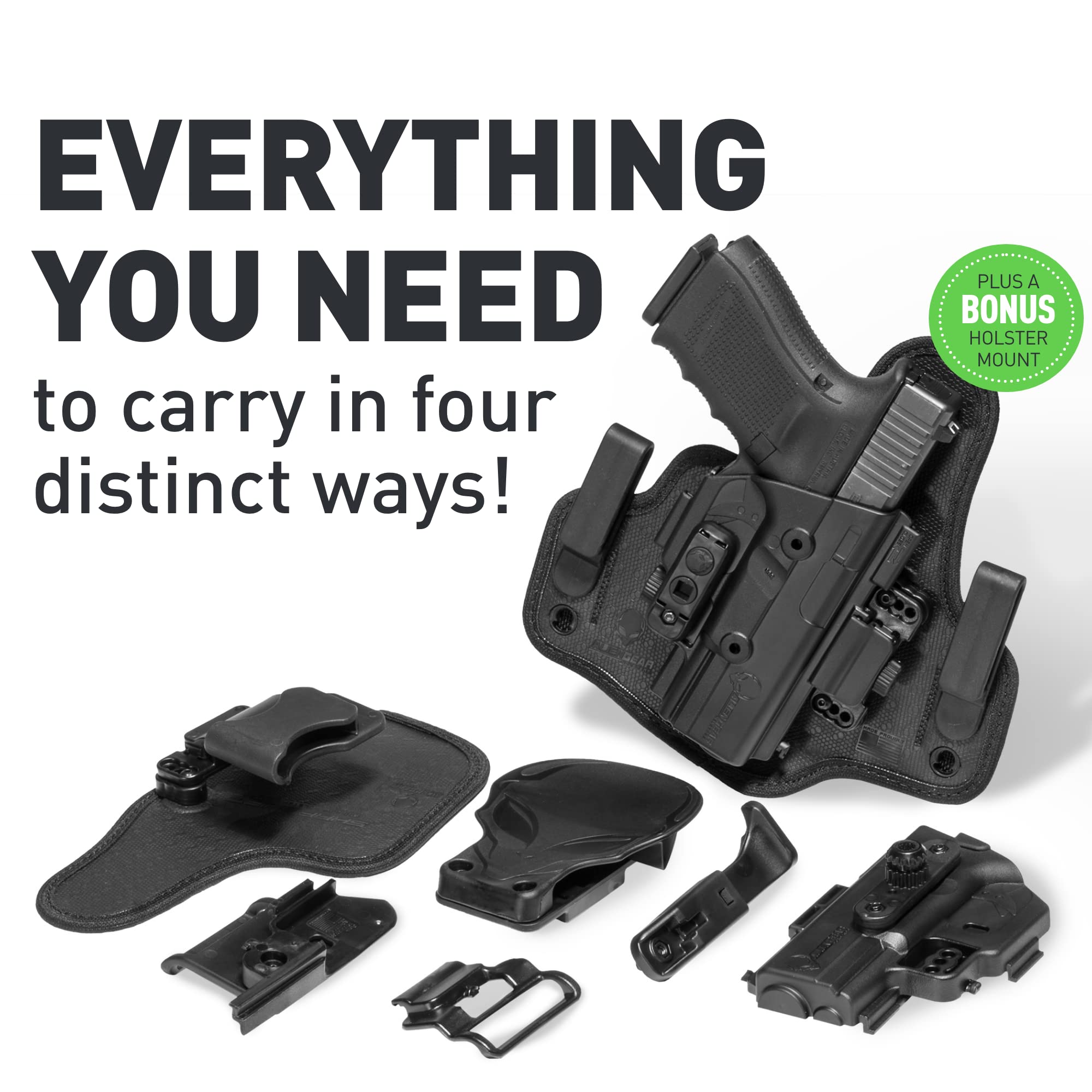 Alien Gear ShapeShift Core Carry Pack - 4 Different Holsters in 1 - IWB ...