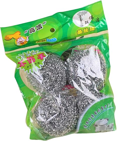 Amazon.com: Dish Scrubber Ball - Steel Wire Cleaning Ball | Steel ...