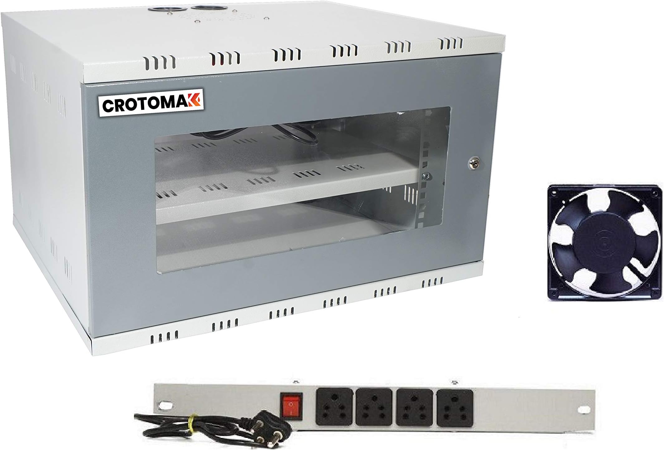 Amazon.in: Buy Crotomak 6U DVR, CCTV, NVR, Server, Network Rack with 4 ...