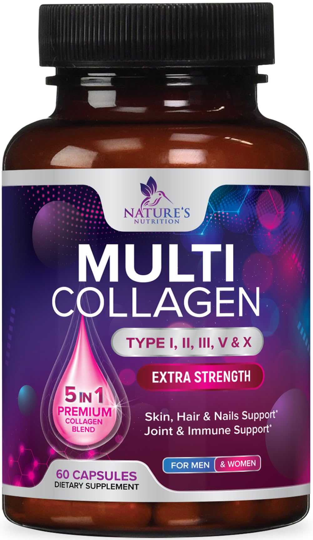 Amazon.com: Collagen Peptides for Women & Men - Multi Collagen Pills ...
