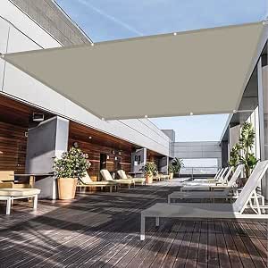 Amazon.com : Sun Shade Sail Canopy 1.4 x 1.6 m Rectangle 95% UV Block ...