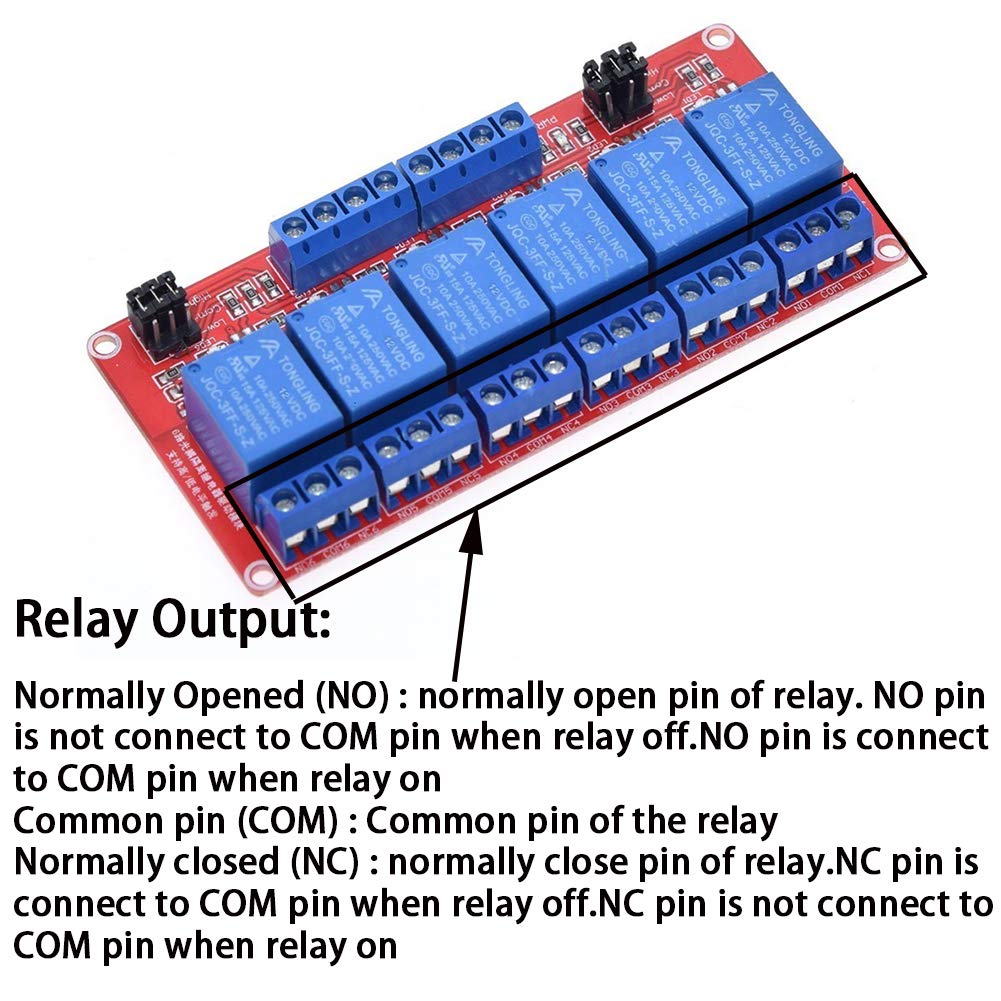 Snapklik.com : ANMBEST 12V Relay 6 Channel Relay Module