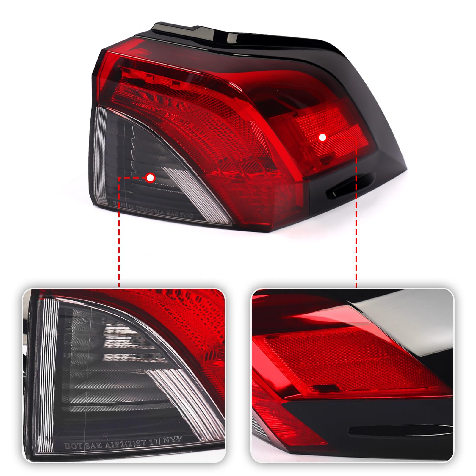 Snapklik.com : Right Outer Tail Light For Toyota RAV4 2019-2022 ...