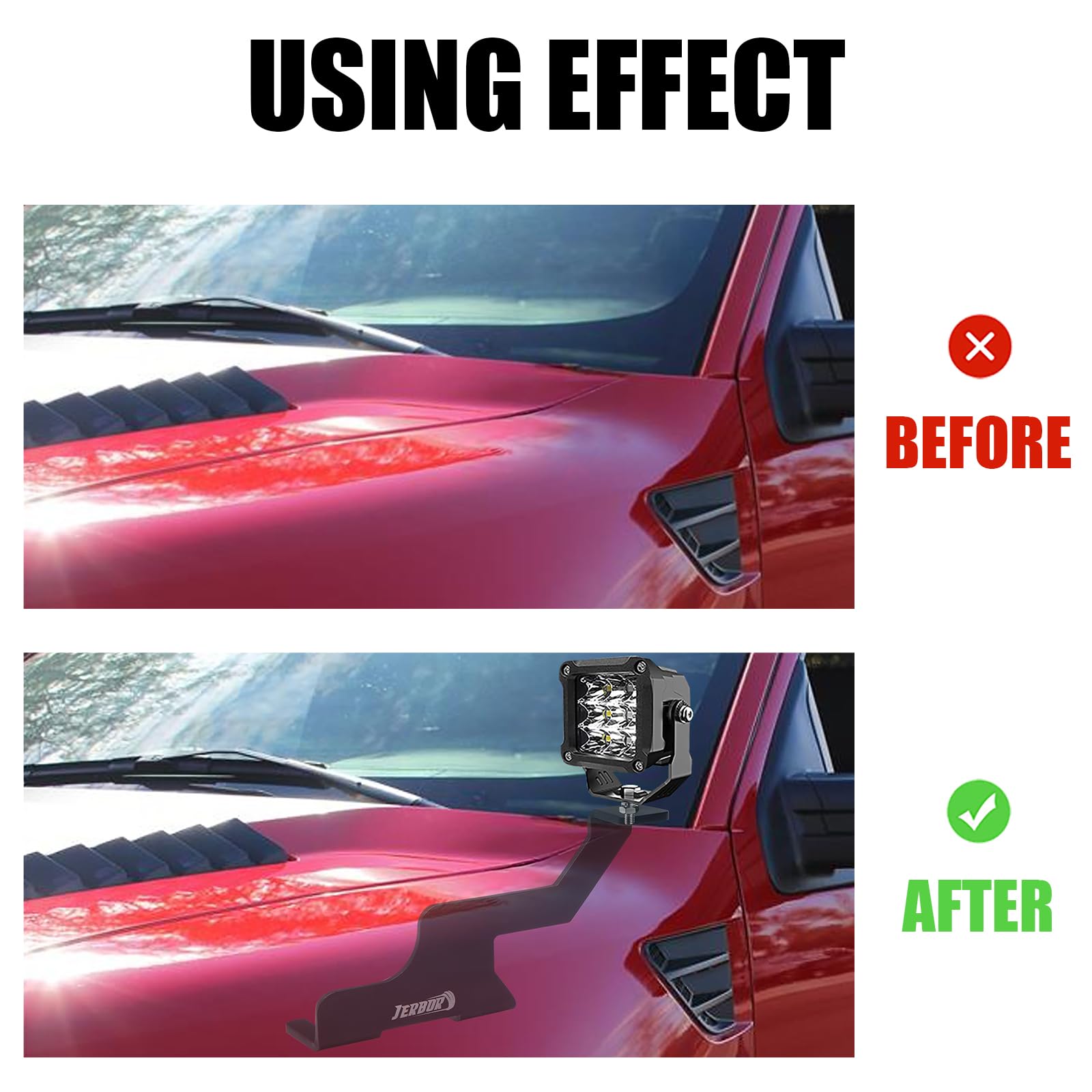 Hood Light Mount Samman F150 Backets, Ditch Light Backets 2018 Ford ...