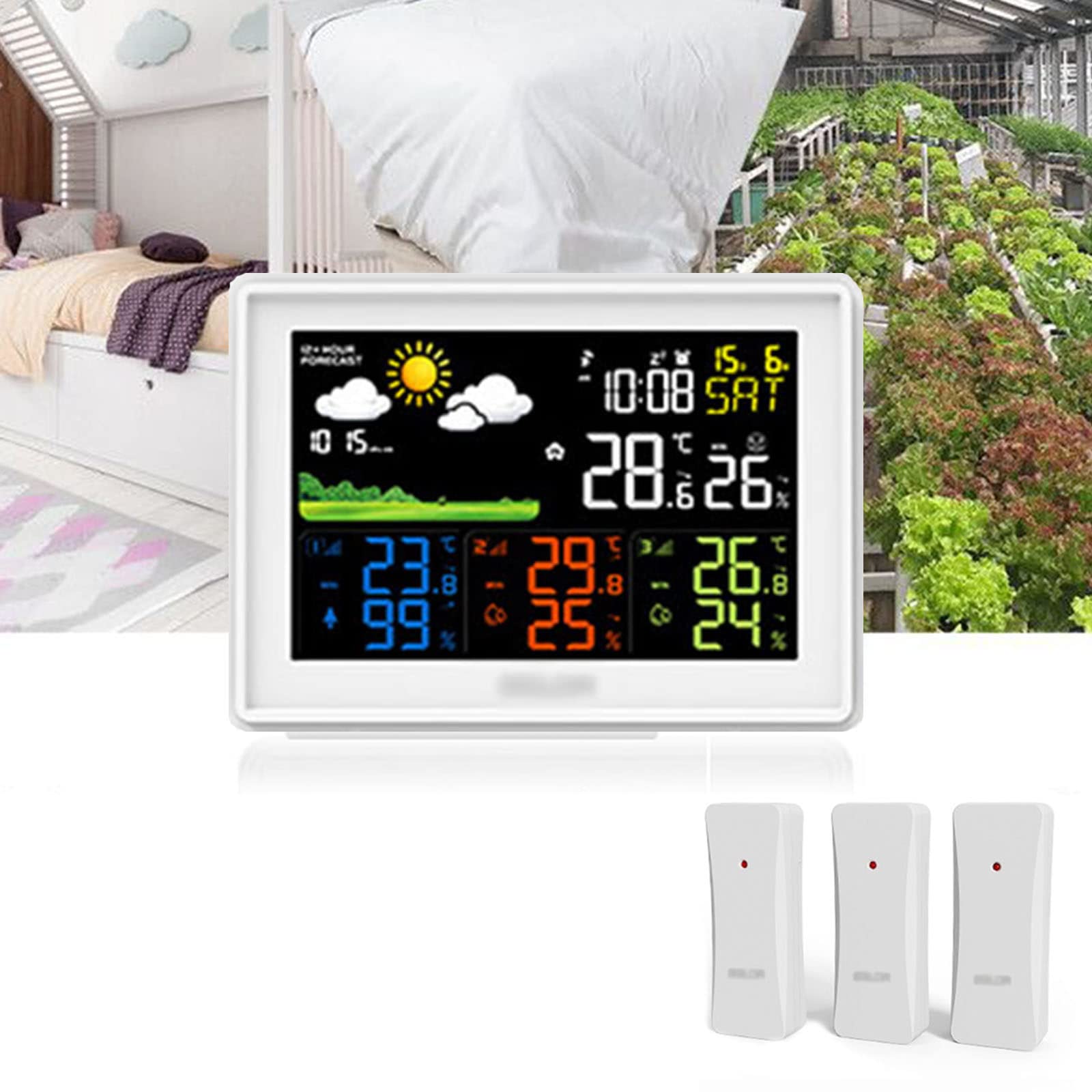 Buy Projection Alarm Clock with 5 Level Brightness Adjustable, Digital ...