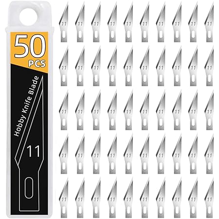 DIYSELF 150 PCS Exacto Knife Blades 11, Sharp Hobby Knife Blades, High ...