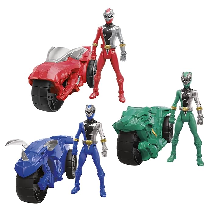 Buy Power Rangers Dino Fury Rip N Go Battle Rider 3-Pack and Dino Fury ...