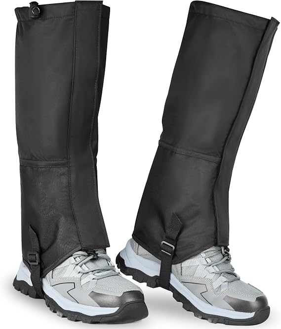 Amazon.com: Ullnosoo Waterproof Leg Gaiters, Adjustable Gaiters for ...