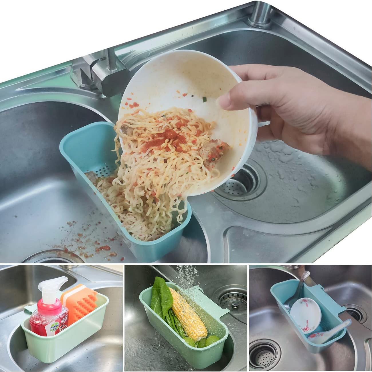 Sink Drain Strainer Basket TANBT Kitchen Sink Food Catcher Garbage ...