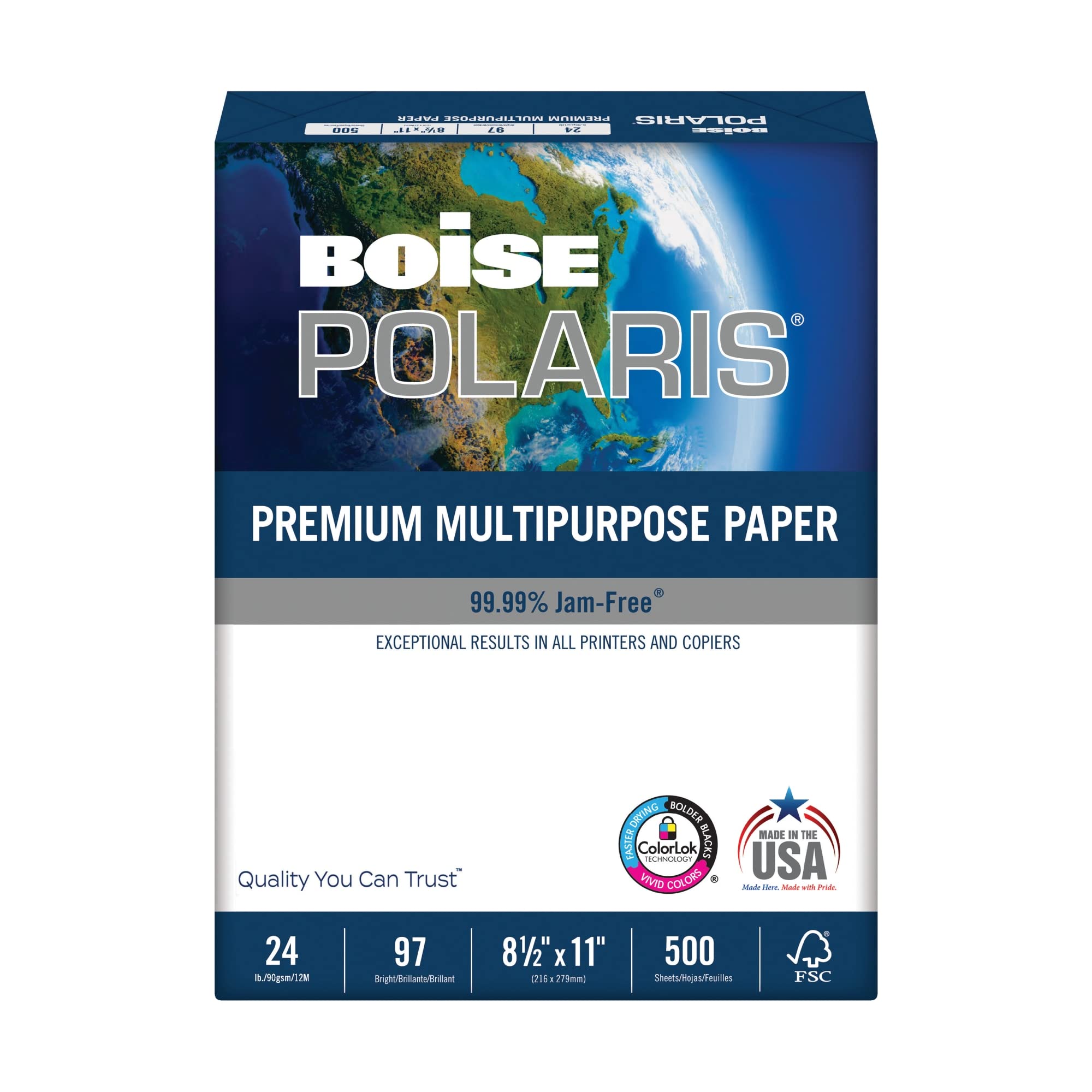 Snapklik.com : Boise POLARIS Premium Multi-Use Printer & Copy Paper ...
