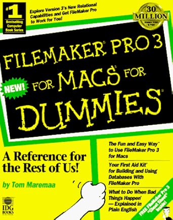 Amazon | Filemaker Pro 3 for Macs for Dummies | Maremaa, Tom | Database ...
