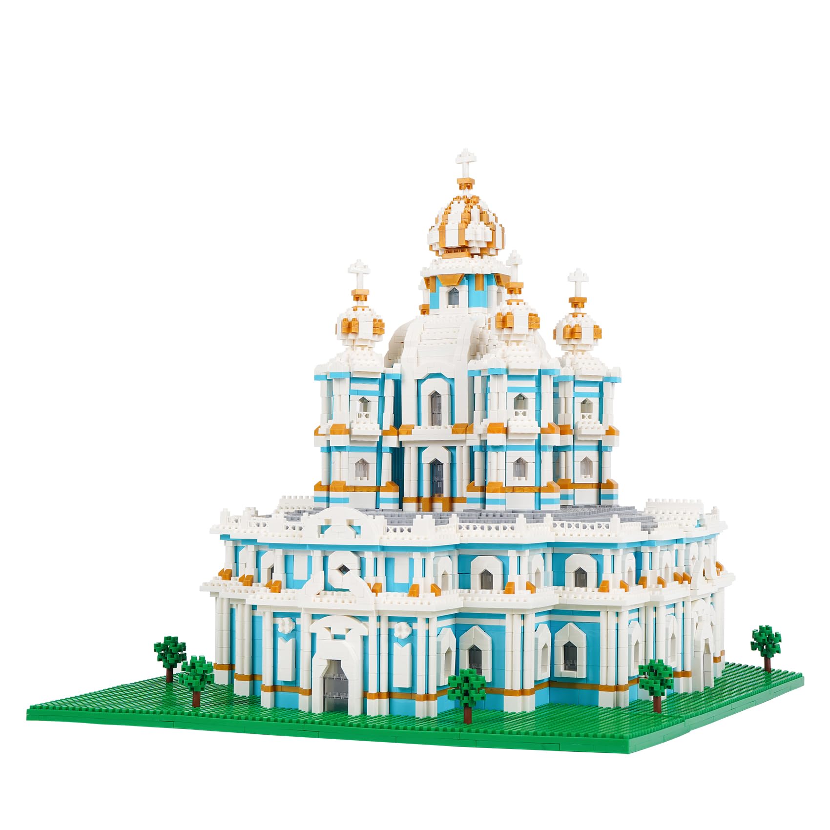 Amazon.com: Geniteen Micro Mini Blocks Smolny Cathedral Model Building ...