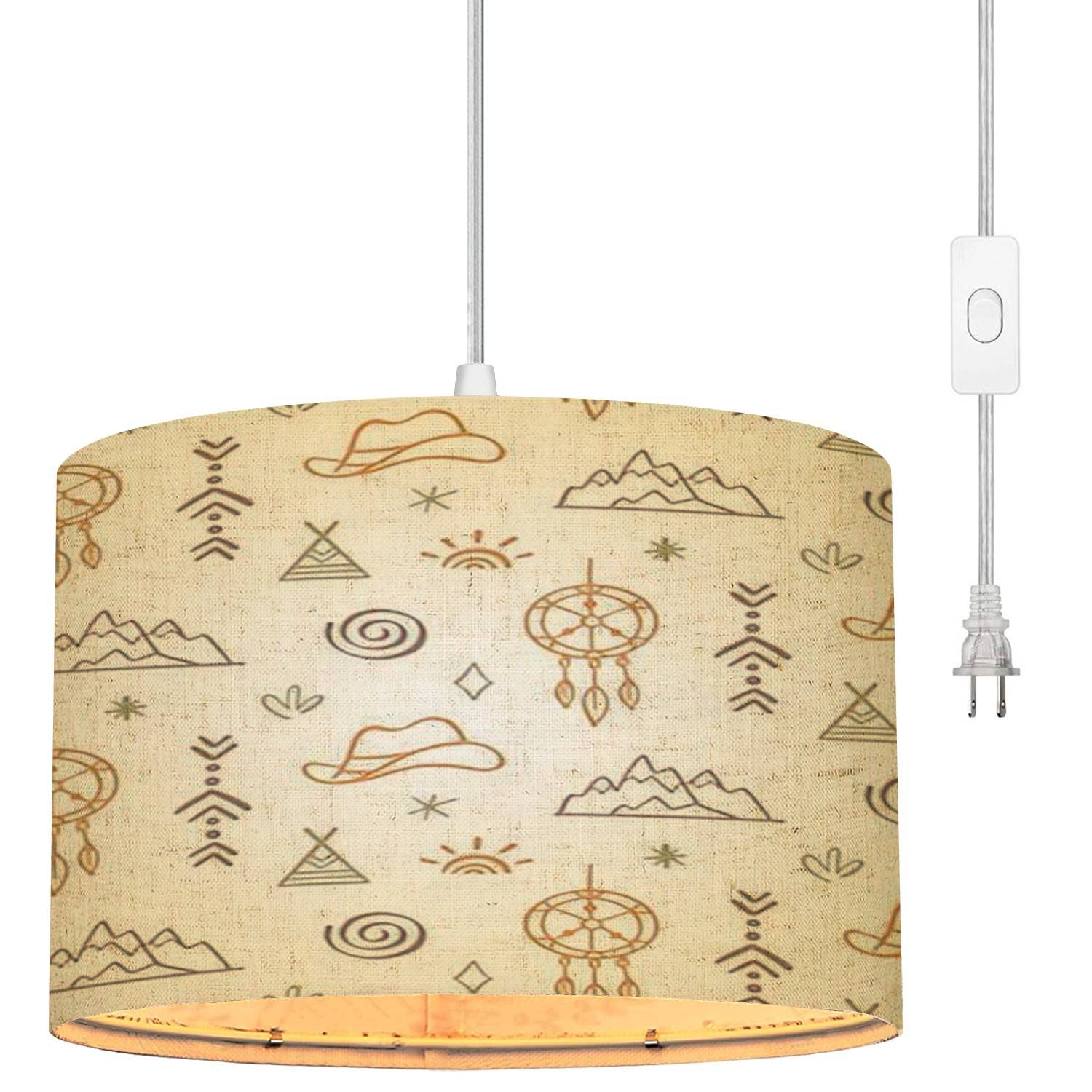 Cowboy Pendant Lighting Fixtures End Of Trail Hanging Chandelier