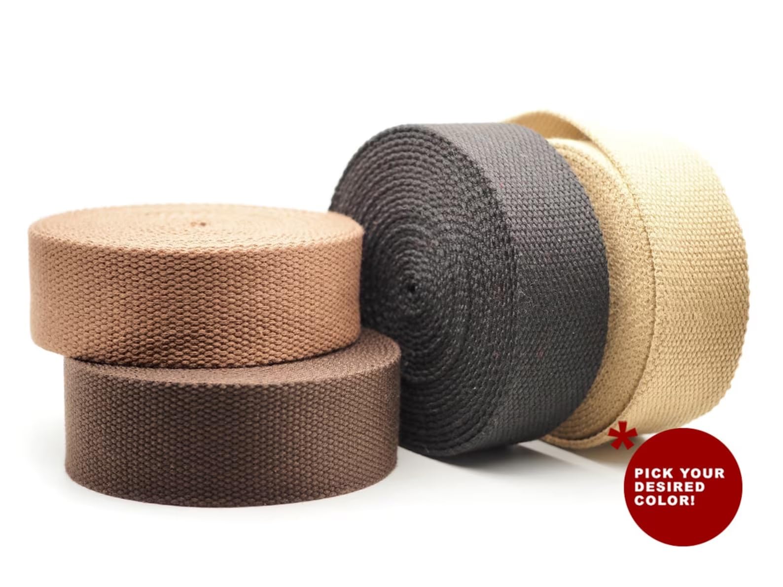 Purse Strap CRAFTMEMORE 1.5" Cotton Webbing (5 Yards) - Heavy Duty ...