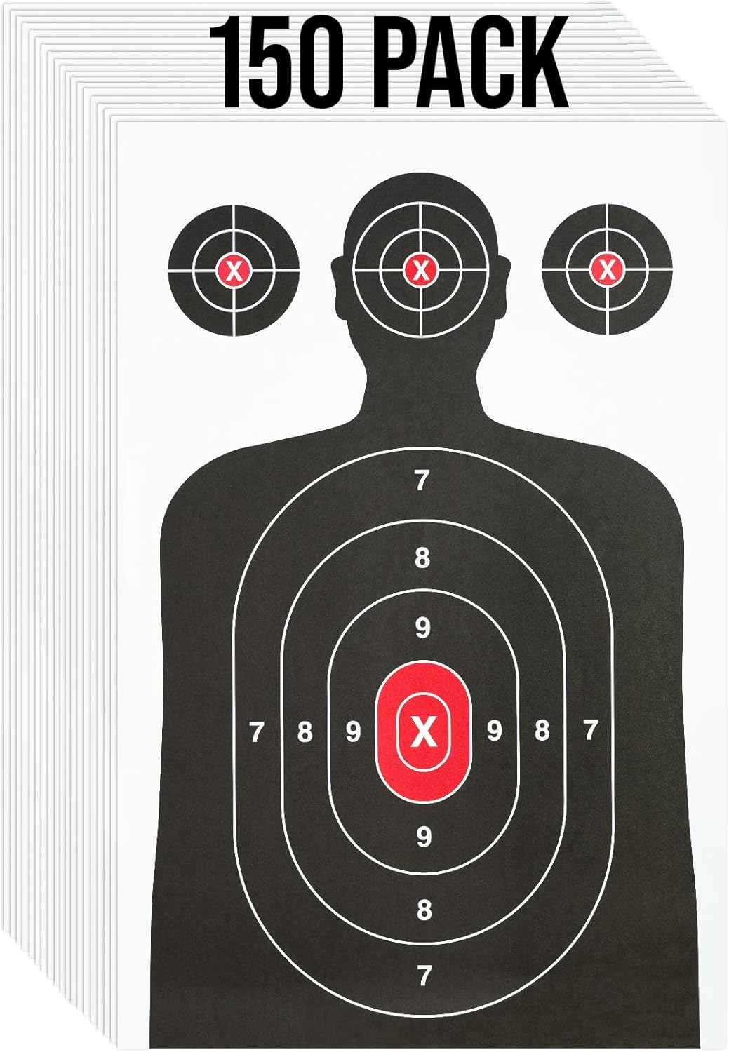 Amazon.com : 150 Pack Paper Shooting Target for Gun Range Target ...