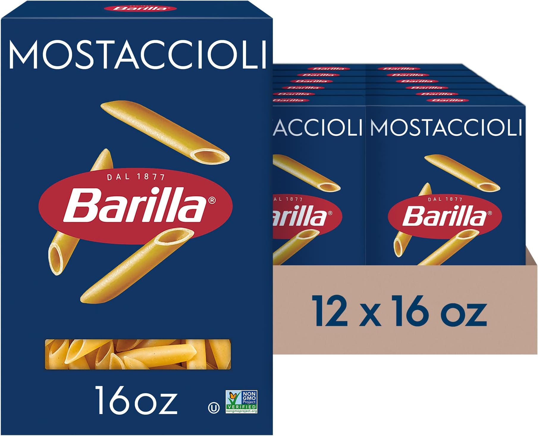 Amazon.com : Barilla Large Shells Pasta, 16 oz. Box (Pack of 12) - Non ...