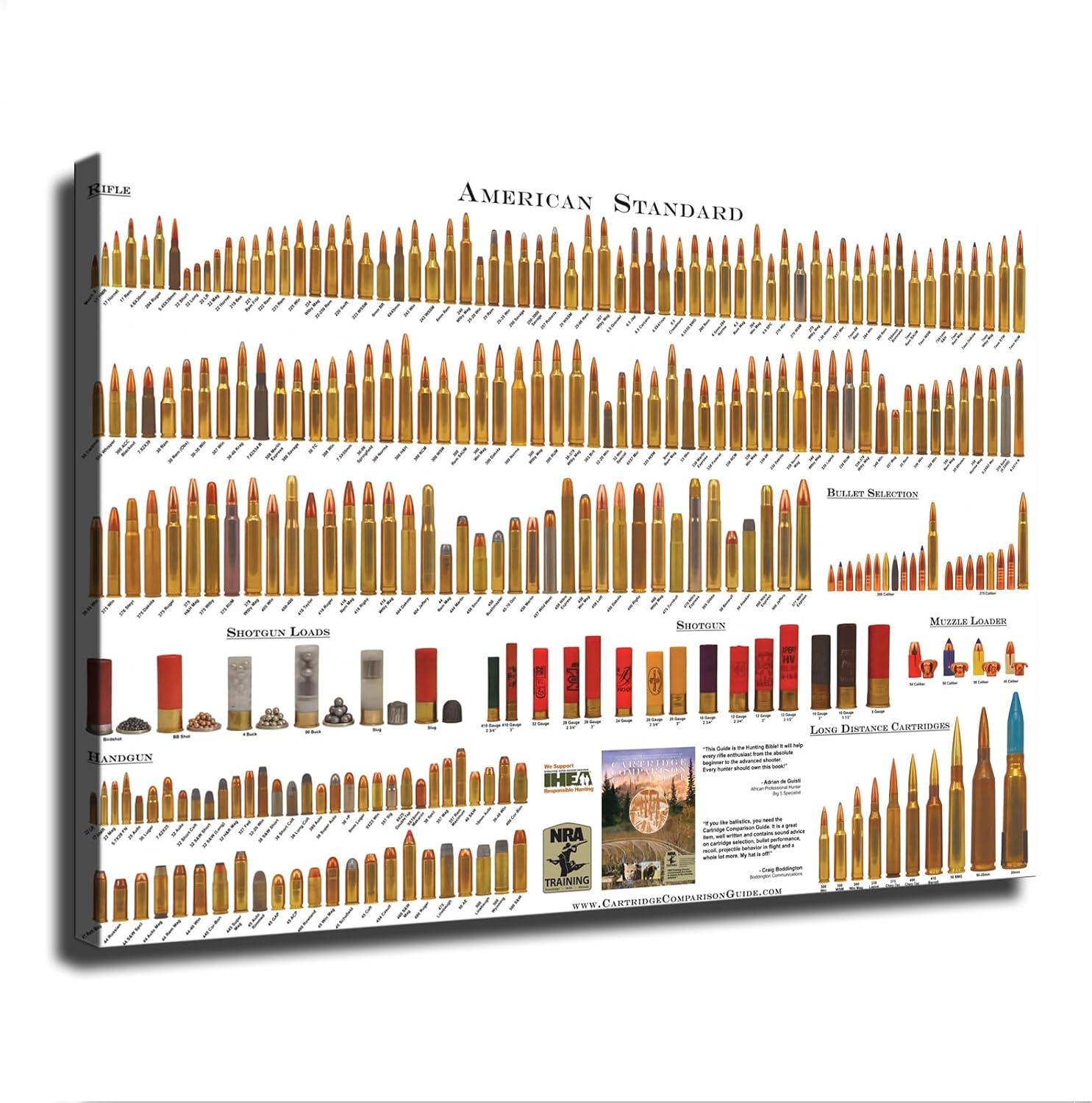 Amazon.com: American Bullet Chart Poster Picture HD Printing Modern ...