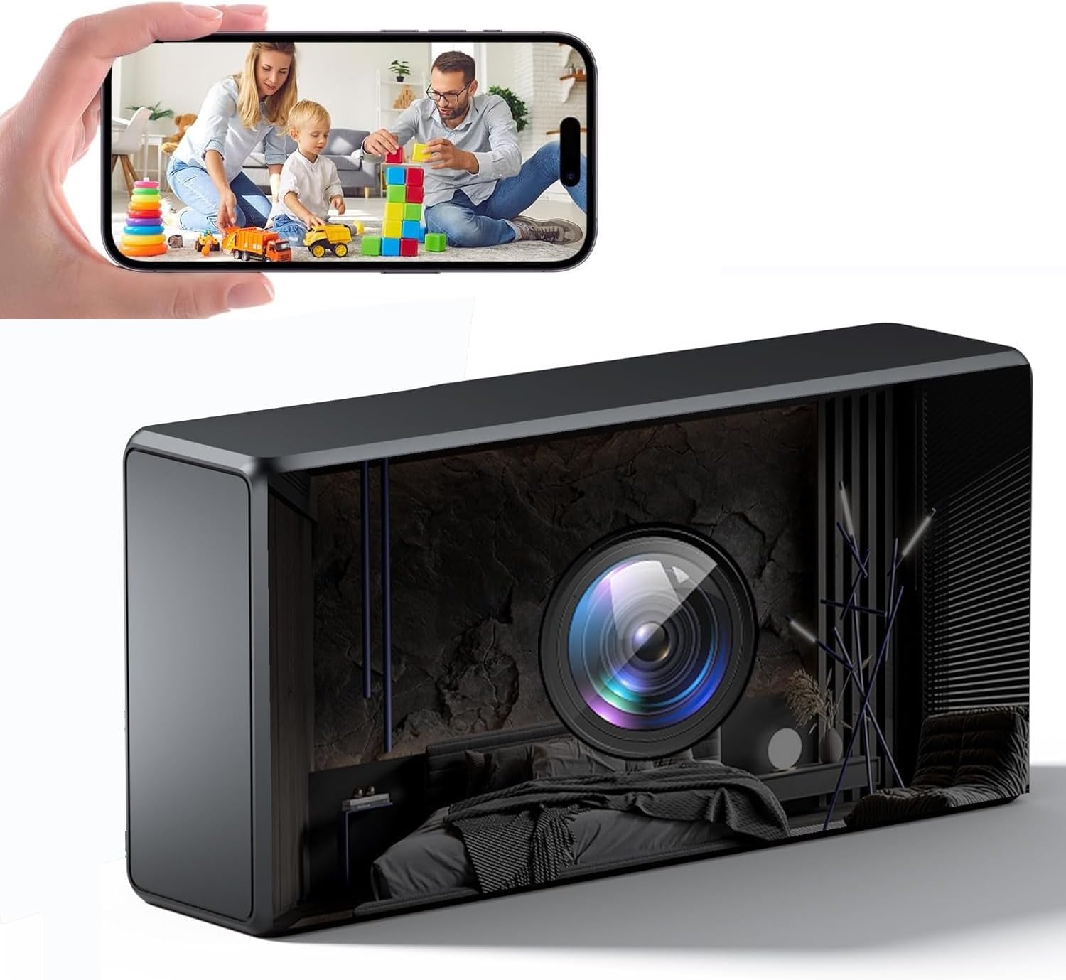 Amazon.com : Yuehetian Hidden Camera Bluetooth Speaker, 4K HD WiFi ...