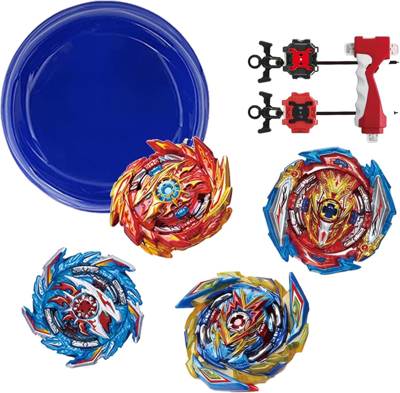 Amazon.com: ASVEXKW Battling Tops Burst Toy Gam4 Set Spinning Tops 2 ...