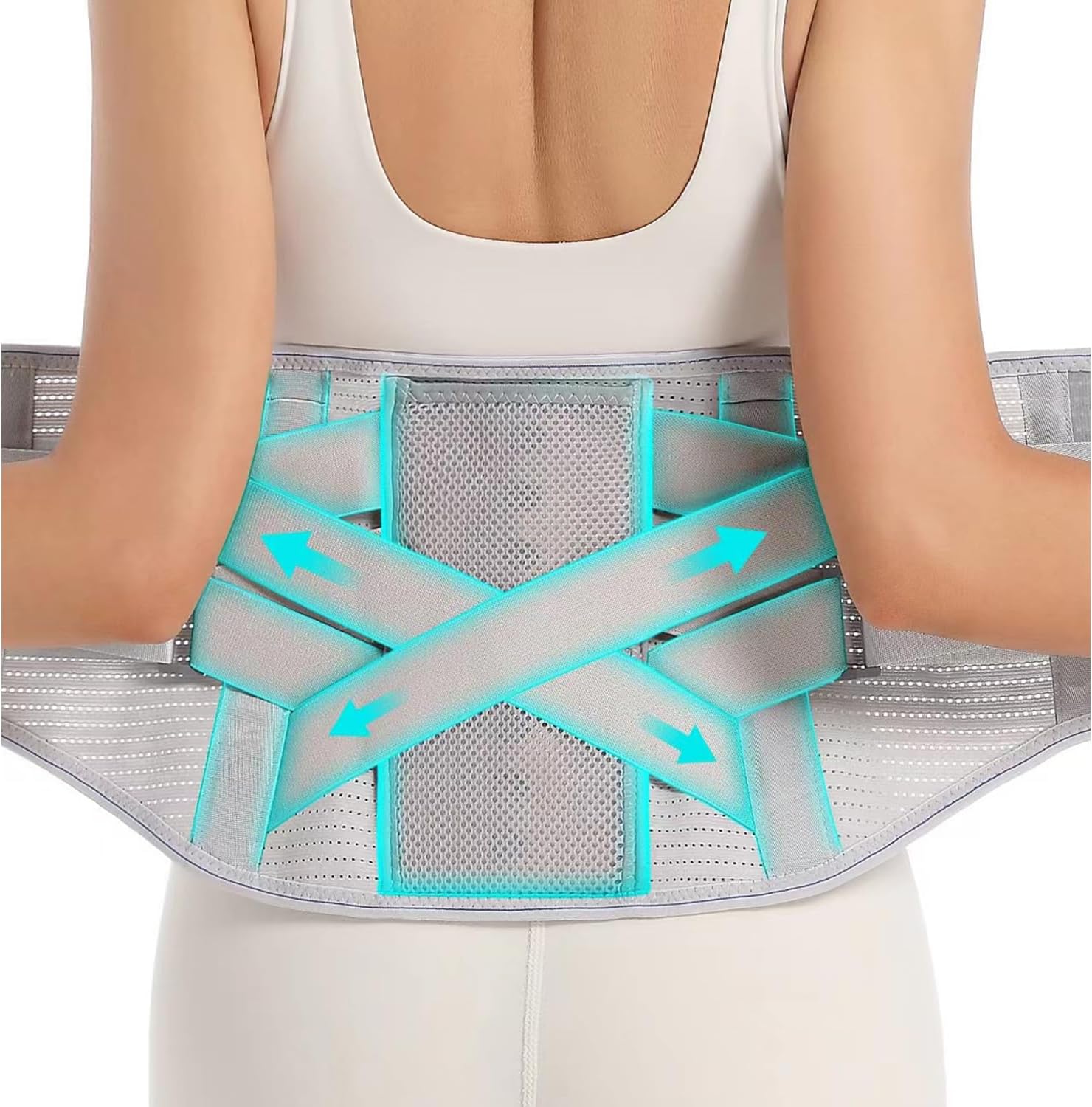 Lower Back Brace for Pain Relief - Removable Stays for Customized ...