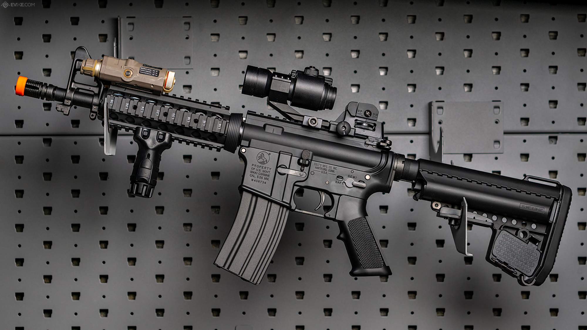 Evike Tokyo Marui NEXTGEN RecoilShock System Colt Licensed Airsoft M4 ...