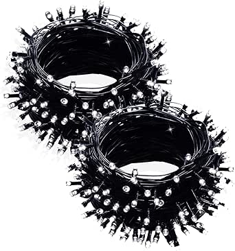 FULLBELL 2 Pack Gothic Decor Black String Lights 33ft 100 LED Memory ...