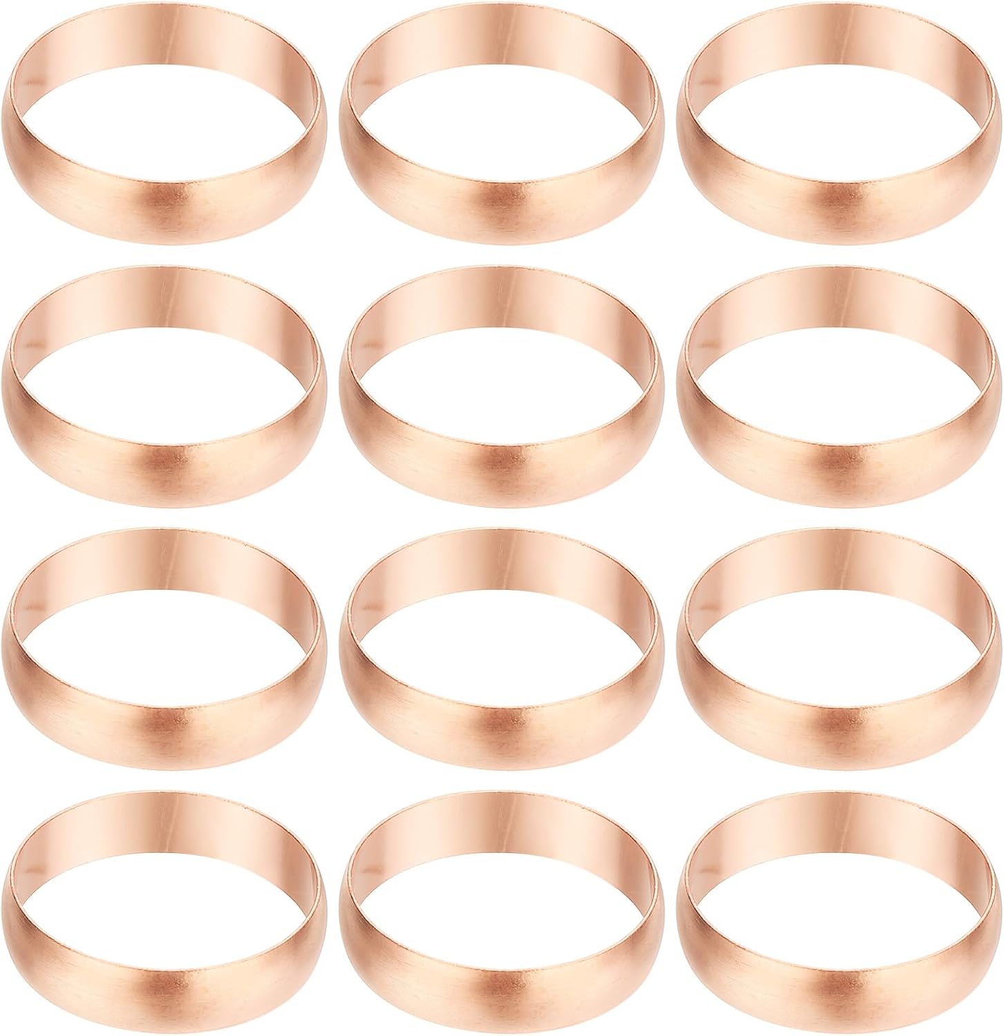 PATIKIL 25mm Tube OD Compression Sleeves Ferrules, 6pcs Copper Ferrule ...