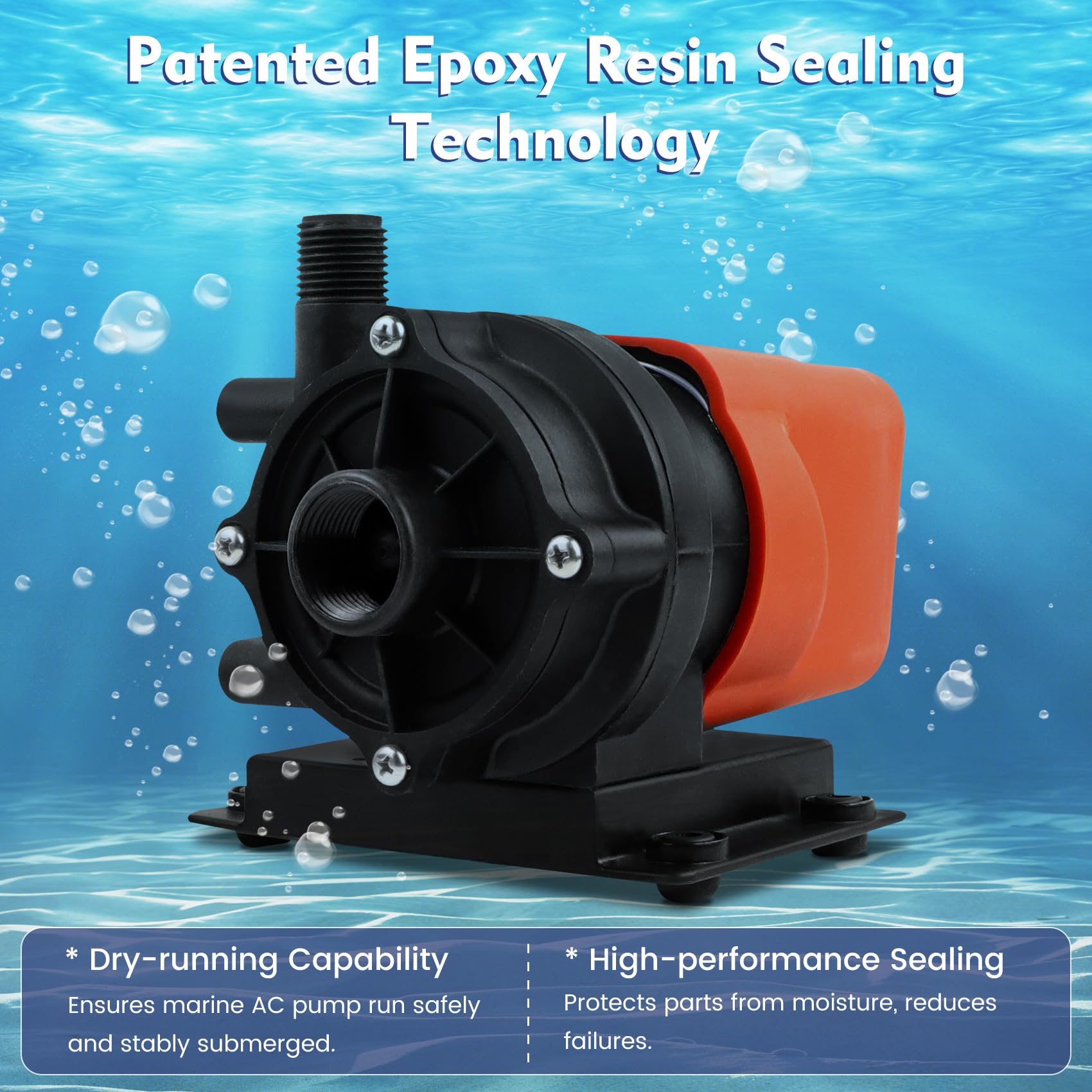Snapklik.com : Marine AC Pump 250GPH, 115V Marine AC Water Pump, Marine ...
