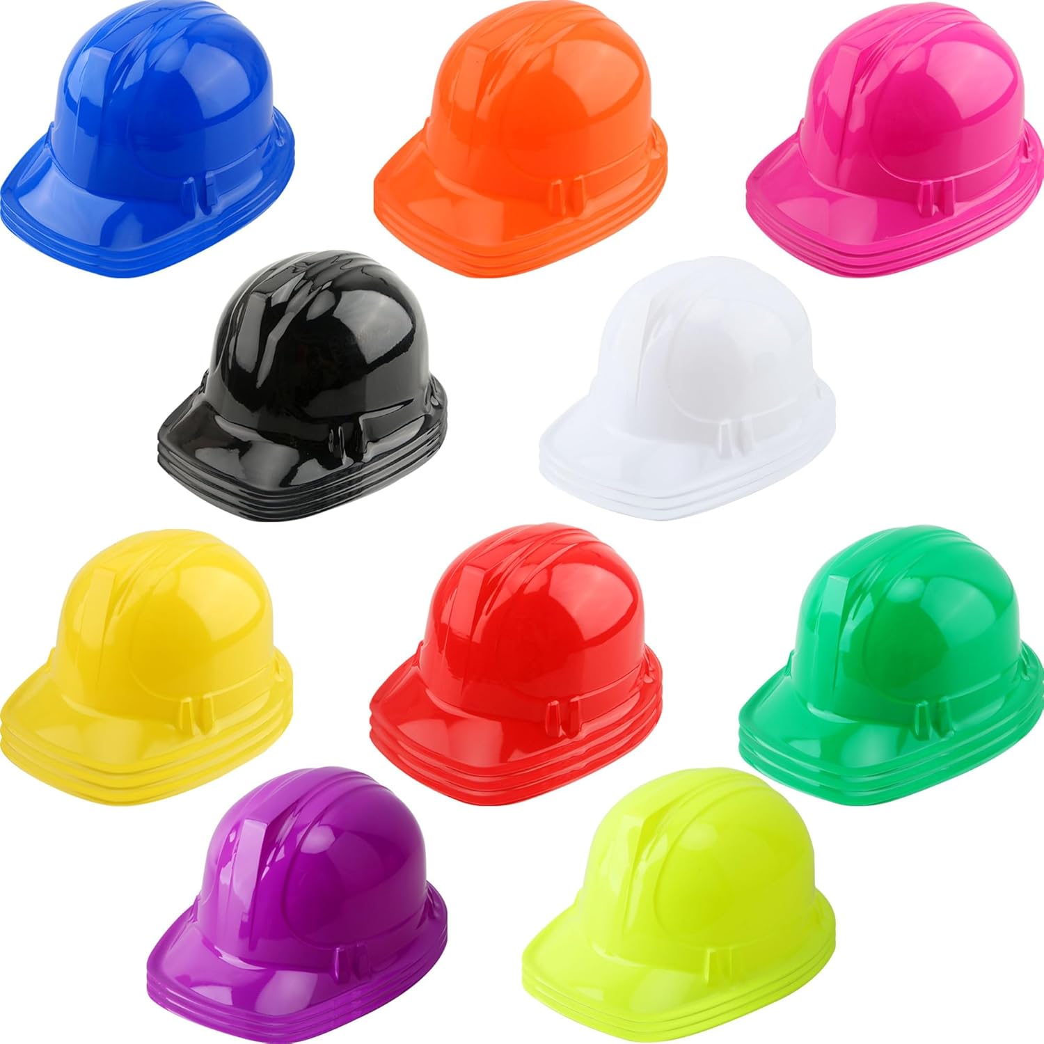 Amazon.com: 30 Pack Kids Construction Worker Hat Plastic Worker Helmet ...