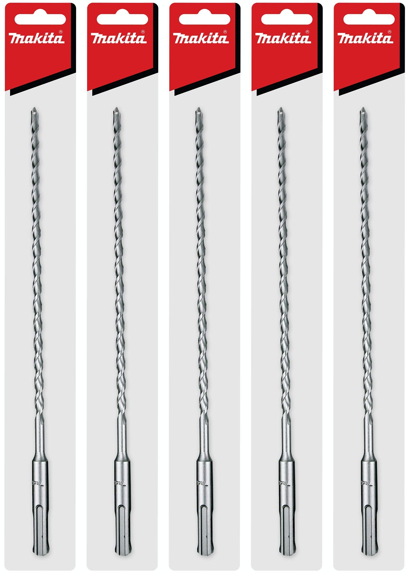 Amazon.com: Makita 5 Pack - SDS-Plus 1/4” Drill Bits for SDS+ Rotary ...