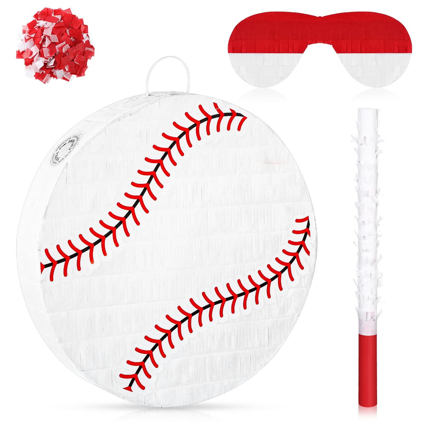 Charniol 16 Inch Baseball Pinata Baseball Party Favors Decorations ...