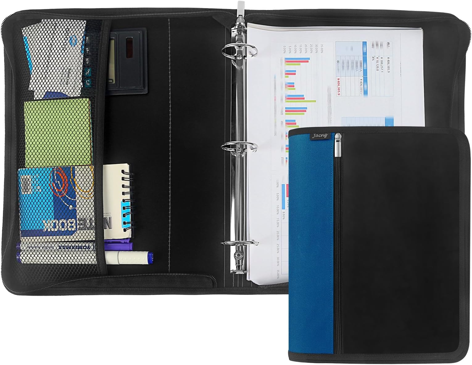 Amazon.com : Five Star Binder - Zipper Binder 1 1/2" Inch 3-Ring Binder ...