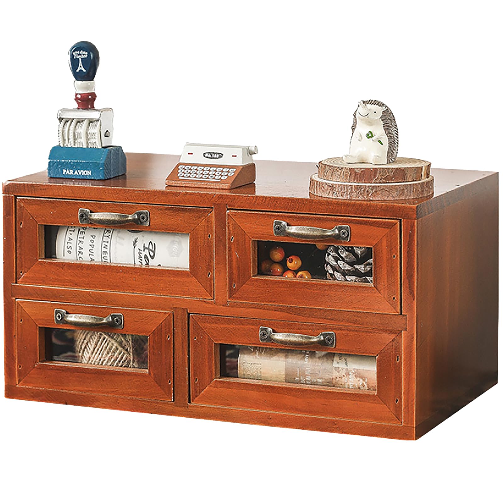 Amazon.com: Store and Display Wooden Desk Top Organizer Cabinet ...